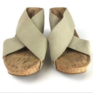 Lucky Brand | Shoes | Lucky Brand Miller Platform Wedge Sandal Open Toe ...
